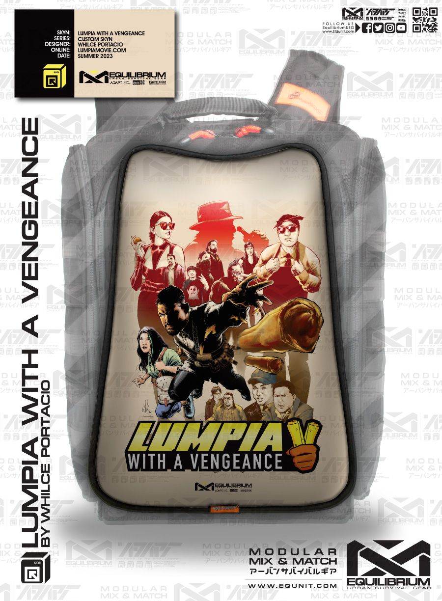 Equilibrium USG x LUMPIA WITH A VENGEANCE Skyn Tote | Kid Heroes ...
